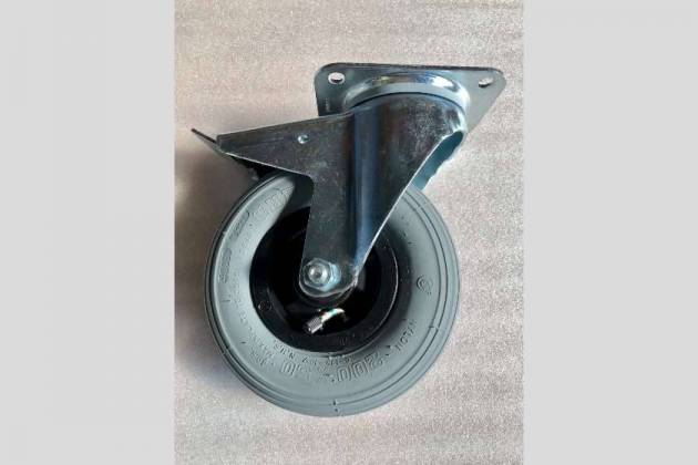 Petite roue directrice avec support et frein